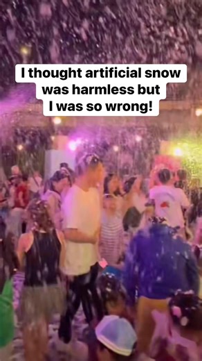 I’ll be honest. I was happily playing with my kids under this so-called snow foam at malls and events. Laughing. Filming. Enjoying the moment. Until the next morning. I noticed eye discharge in both my kids. As an ophthalmologist, I knew immediately, they had early mild conjunctivitis. I started simple treatment straight away (I’ll share that below), and then I did what doctors do best read up on it. I went back to the medical literature. That’s when I found multiple reported cases of eye injuri