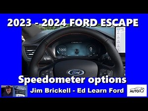 2023 - 2024 Ford Escape Speedometer options