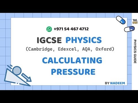 CALCULATING PRESSURE PHYSICS l IGCSE l Science And Math