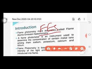 Flame Emission Spectroscopy