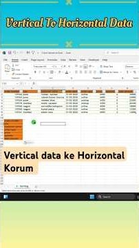 Vertical Data কে Horizontal করুন মাত্র এক ক্লিকে|Excel Transpose#exceltips #shorts