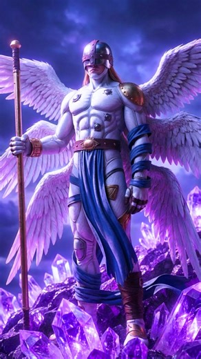 AnimeKIFusion on Instagram: "Digimon Season 2 Part 19 Angemon 🪽 Witness the divine Digivolution of Tokomon as it rises through one of the most iconic holy evolution paths in Digimon history. ✨🪽 From Tokomon’s gentle awakening into Patamon, the brief manifestation of Pegasusmon, and the return to Patamon, before ascending into the sacred forms of Angemon, MagnaAngemon, and finally Seraphimon. All set atop a glowing amethyst crystal hill, where light, faith, and power converge. This evolution li