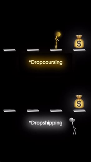 DropCourse on Instagram: "Dropcoursing 💸 vs Dropshipping ❌ #entrepreneur #onlinebusiness #sidehustle"