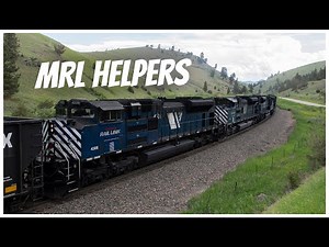 [4K] Heavy Coal Trains and Helpers on Montana Rail Link's Mullan Pass