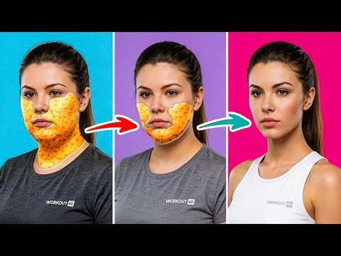 Day 2 of 6 — Face Glow Up | Double Chin + Jawline + Cheek Lift + Glass Skin