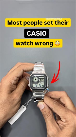 Casio Royale Time Setting in 60 Seconds ⏱️ | Save This! #casioroyale