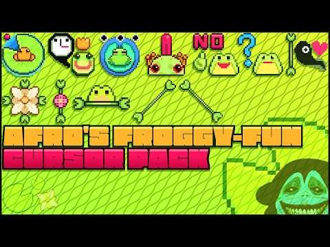 AFROS FROGGY FUN CURSOR PACK (Etsy Link below)