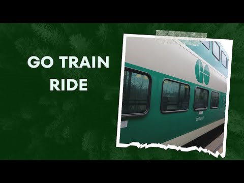 Go Train from Aldershot to Union station Toronto Canada