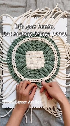 DIY Macrame Table Decor Mat Tutorial
