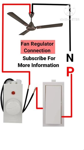 Fan Regulator Connection|| #Fan Dimmerconnection #Diagram #youtube shorts