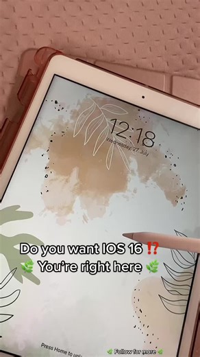 IPAD 8.Generation (@ios.ipados8) - 🌿 Tutorial for IOS 16! 🌿 #ios16 #ios16beta #ipad8thgeneration #easy #foryou #fyp #followformore