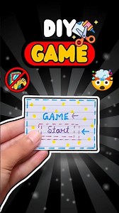 Mind Blowing DIY Game Tutorial 🤯🎲✂️ #shorts #diy #craft #papercraft #origami #experiment #papergames