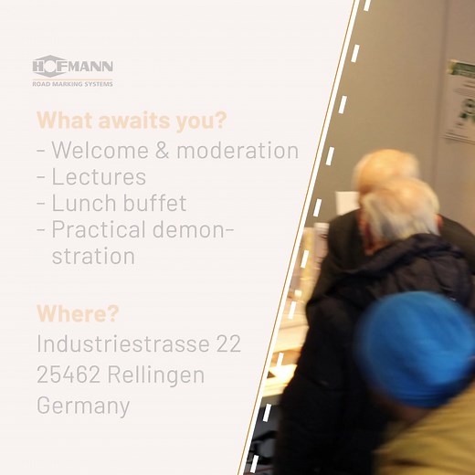 Get ready for HOFMANN Expo 2025 – where innovation meets expertise. You can look forward to: 🔹 Live demonstrations 🔹 Expert talks 🔹 Cutting-edge technology 🔹 Global exchange with professionals from over 50 countries 🔹 Over 350 participating companies Join us on November 27th in Rellingen and connect within the world of road marking. Until then, catch a glimpse of what’s to come – you can find the official event trailer as well as all important information on our website: hofmannmarking.de/e