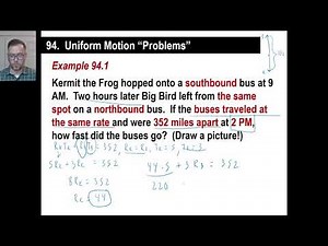 Saxon Math - Algebra 1: 3rd Edition (Lesson 94 - Uniform Motion Problems)