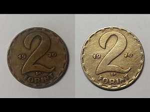 Coin cleaning test with ultrasonic cleaner.