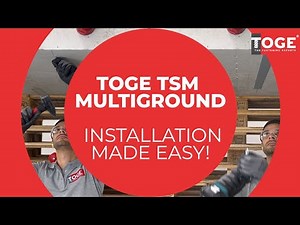 TOGE Installation TSM MULTIGROUND vs drop in anchor