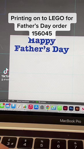 Printing order 156045 for @ruthieliza2 #personalisedlego #printedlego #fathersday | fab-bricks.com