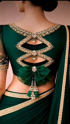 beautiful 👌 and attractive blouse design 🎊 blouse design #fashion #designe #blouse