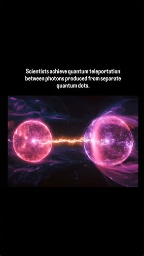 Quantum Emerges | Science & Tech on Instagram: "Scientists at the University of Stuttgart have teleported quantum information between photons made by two different quantum dots. This is the first time quantum states have been transferred between separate semiconductor photon sources, as reported in Nature Communications. Quantum communication uses the polarization of single photons to carry information, but these states cannot be copied or boosted. To send them over long distances, the informati