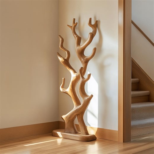 Tree Coat Rack Branch Clothes Stand Freestanding Wood Hook Handmade Furniture for Bedroom Decor - Etsy