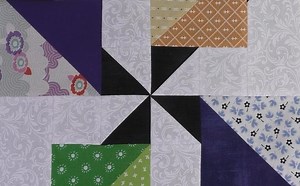 0818 Pinwheel Squares Free Quilt Block Tutorial | Block of the Day 2023 | AccuQuilt