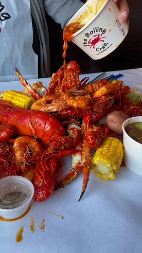 Delicious Seafood Meal at The Boiling Crab