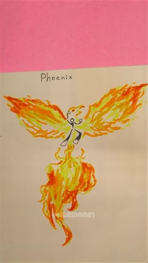 How to Draw Stickmen (Lightning, Phoenix & Floating Spellbooks) #howtodraw #shorts #sketch #tutorial