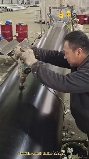 Pipeline construction process manufacturing 💥🏭💥 Insert insulation cover😱