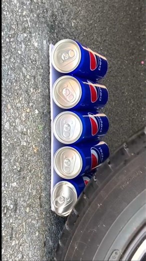 "Car Crushing Pepsi Cans - Satisfying!"