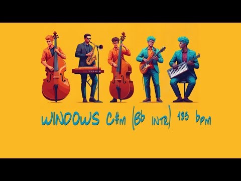WINDOWS backing track C#m (Bb instr) 135 bpm