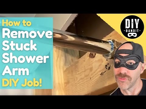 🔥 How to Safely Remove a Stuck Shower Arm➔ **PLUS** How to Clean & Relocate the Brass Drop Ear Elbow