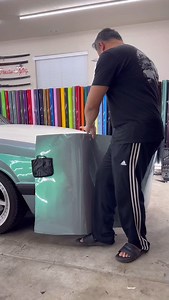 The Fox Body front bumper is crazy hard the first time you do it since it takes careful planning on where to cut. Colorshifting Grey Green from @paradoxwraps you can order this color from the website link in the bio. Owner: @aarongetdoe 🎥 @vlad.theproducer #wrap #vinyl #diy #reels #explore #reels #satisfying #explorepage #reelsinstagram #wrapping #asmr #wraps #car #carporn #cars #wrapped #art #artist #artwork #mustang #foxbody #craft #style #clothing #ford #fordmustang #sacramento #california #