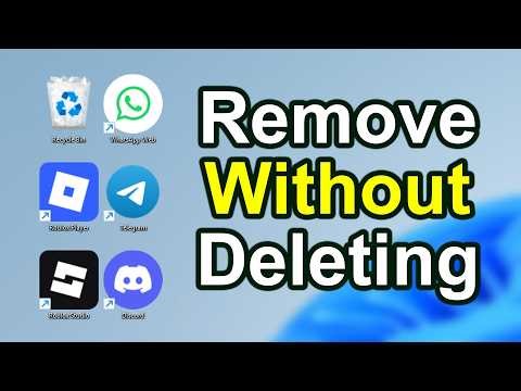 How To Remove Desktop Icons Without Deleting Them (Step By Step)