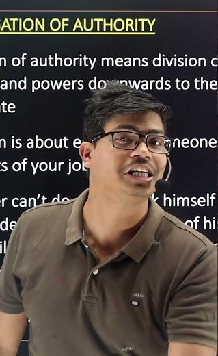 Delegation of authority | Organizing | Class 12 BST #shorts #cbseboard2023 #cbse