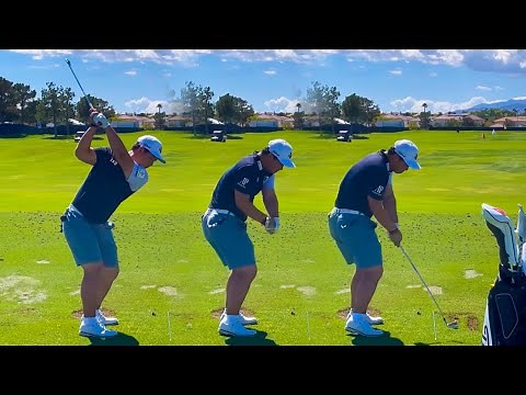 TOM KIM GOLF SWING - IRON SWING - FULL SPEED & SLOW MOTION
