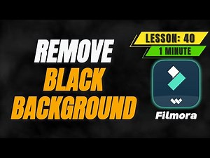 How to Remove Background in @FilmoraWondershare - Lesson 40 Filmora Tutorial