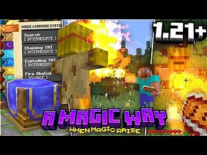 The BEST MAGIC ADDON to TRANSFORM YOUR Minecraft 1.21+ (Bedrock/PE) A Magis Way - Addons MCPE 1.21+