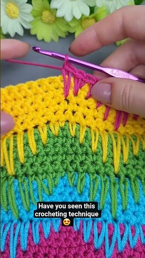 Have you seen this crocheting technique 😍