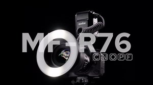 GODOX Macro Ring Flash for Canon MF-R76C TTL/M Mode CCT 5900K 76Ws 2.4G Wireless Control 550 Full-Power Flashes 0.1-1s Recycle Time Dual-Flash Tubes with LCD Screen for Inscet Plant Jewelry Shooting