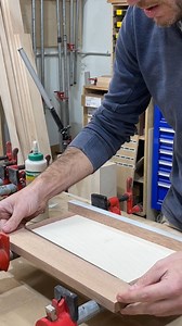 Condensed process of making substrates for my custom veneered cabinets. Gluing trim inside the veneered panels #woodworking #reels #furnituremaker #maker #woodshop | Boundary Fog Furniture