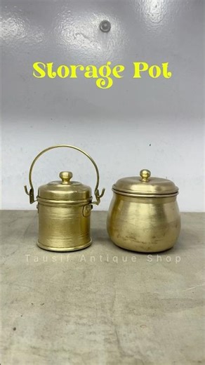 Brass storage pot - AVAILABLE ON SALE