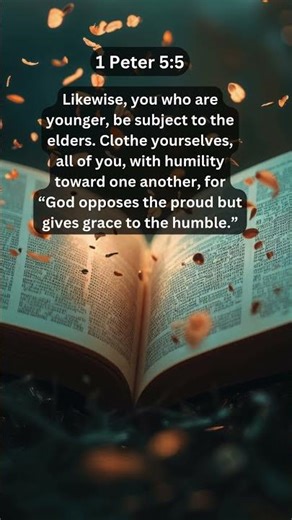 Journey of faith and spiritual growth | 1 Peter 5:5 Daily Bible Verse
