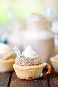 Root Beer Float Cookie Cups