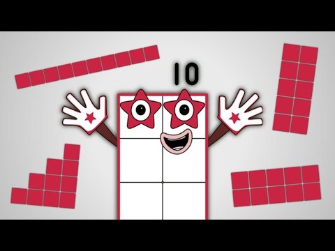 The Number 10 and the Ten Times Table | Numberblocks Animations