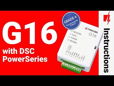 G16 with DSC PowerSeries. Cellular communicator setup with Protegus app.