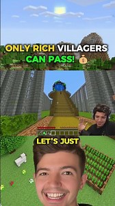 Only rich villagers can pass! failed attempt to enter a portal in Minecraft