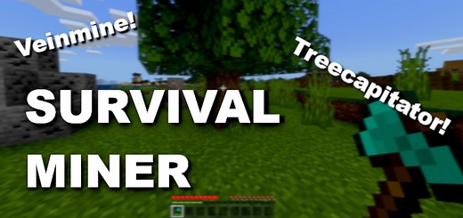 Survival Miner V2 Bedrock 1.17 + [Realms Support]