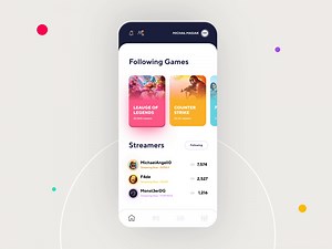 Streaming Games App - Animation
