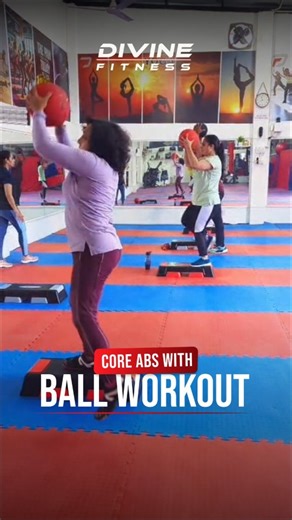 Divine Fitness Indore on Instagram: "Core abs workout with ball = deeper burn, better control 🏀 Strengthen your abs, improve balance, and boost core stability with every move. This functional core training targets your midsection for real toning and strength. Perfect for fat burn, posture improvement, and full core engagement. Train smart. Build a stronger core. Feel the difference. 📍 Opposite Haideri A, beside Treasure Town, Bijalpur, Indore 📞 +91-9109748952 | +91-8698055252 #divinefitness #