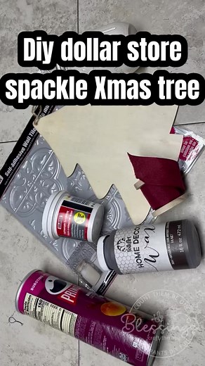 Diy Dollar store spackle Xmas tree….another project I didn’t plan this way. Follow for more crazy pants diy fun! #blessingscountthembeone #blessingscrafttherapy #crazypantsdiyfun #holidaycrafts #dollartree #pivot #unexpected | Blessings Craft Therapy